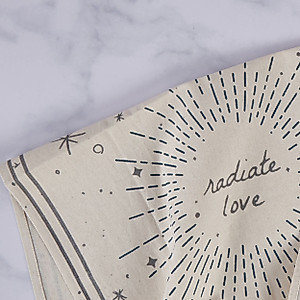 Folkulture Tea Towels or Kitchen Towels with Hanging Loop, 20x26 Inches Boho Dish Towels as, 100% Cotton Modern Dish Towels, Flour Sack Hand Towel for Farmhouse Décor, Set of 3, Tarot