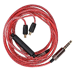 Earphone Cable, Strong Corrosion Resistance Ergonomic Audio Cord for CKR90 CKR100 LS50 LS70 for E50 E70 LS200 LS300 LS400