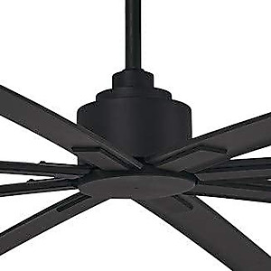 MINKA-AIRE F896-84-CL Xtreme H2O 84 Inch Outdoor Ceiling Fan with DC Motor, Coal Black Finish