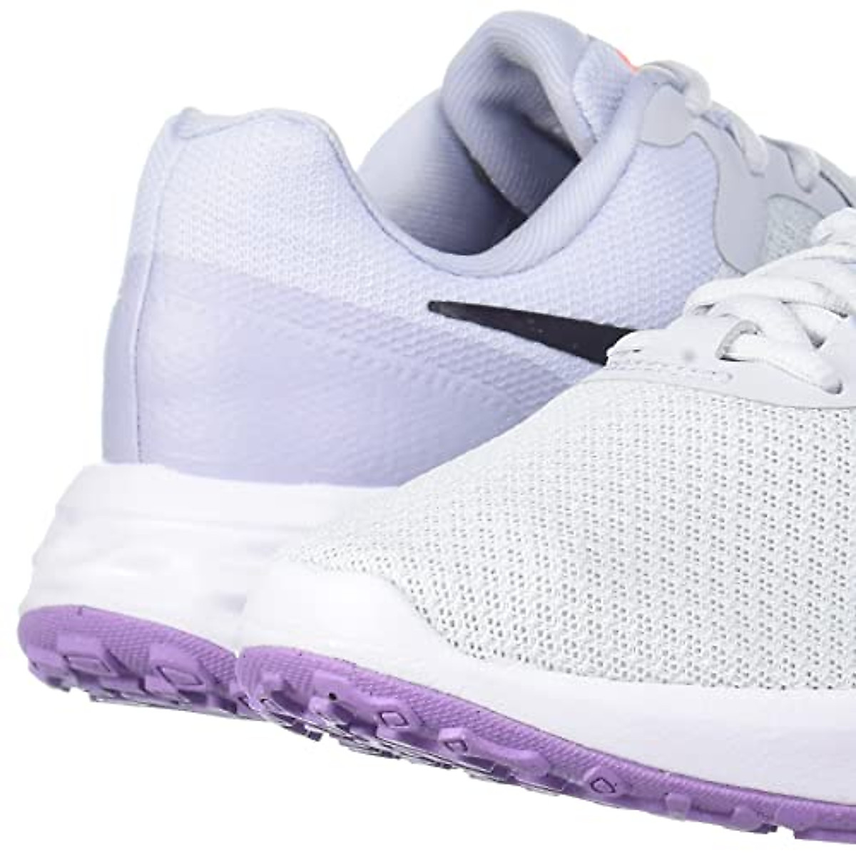 Nike Womens Revolution 6 RN Running Shoe DC3729 004 (Pure Platinum/Cave Purple, 7)