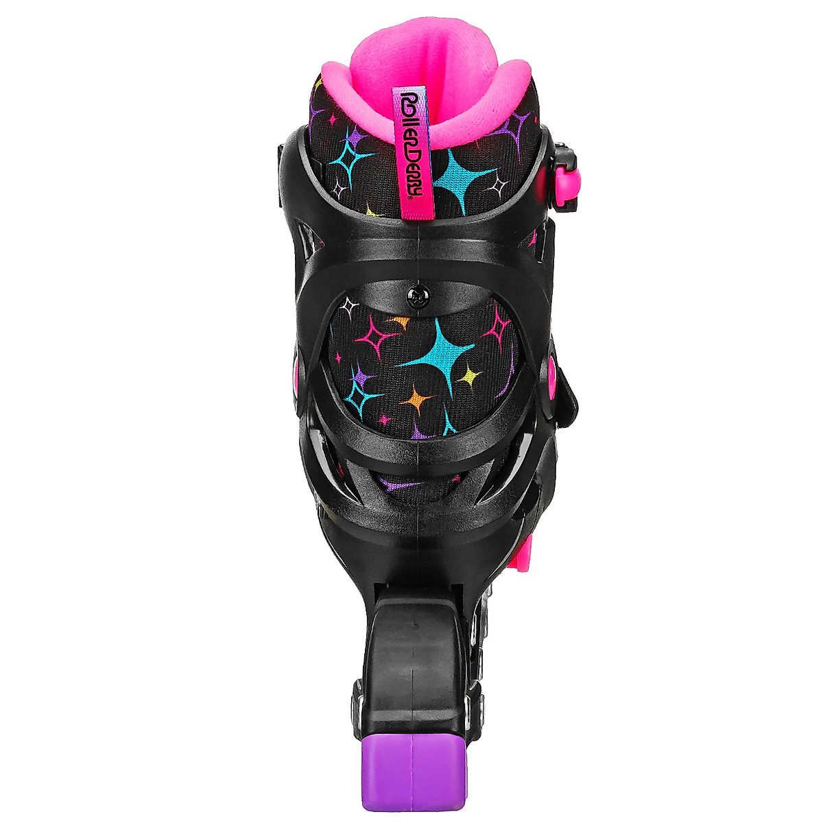 Roller Derby Stryde Youth Adjustable Inline Lighted Wheel Skates Medium Black/Pink