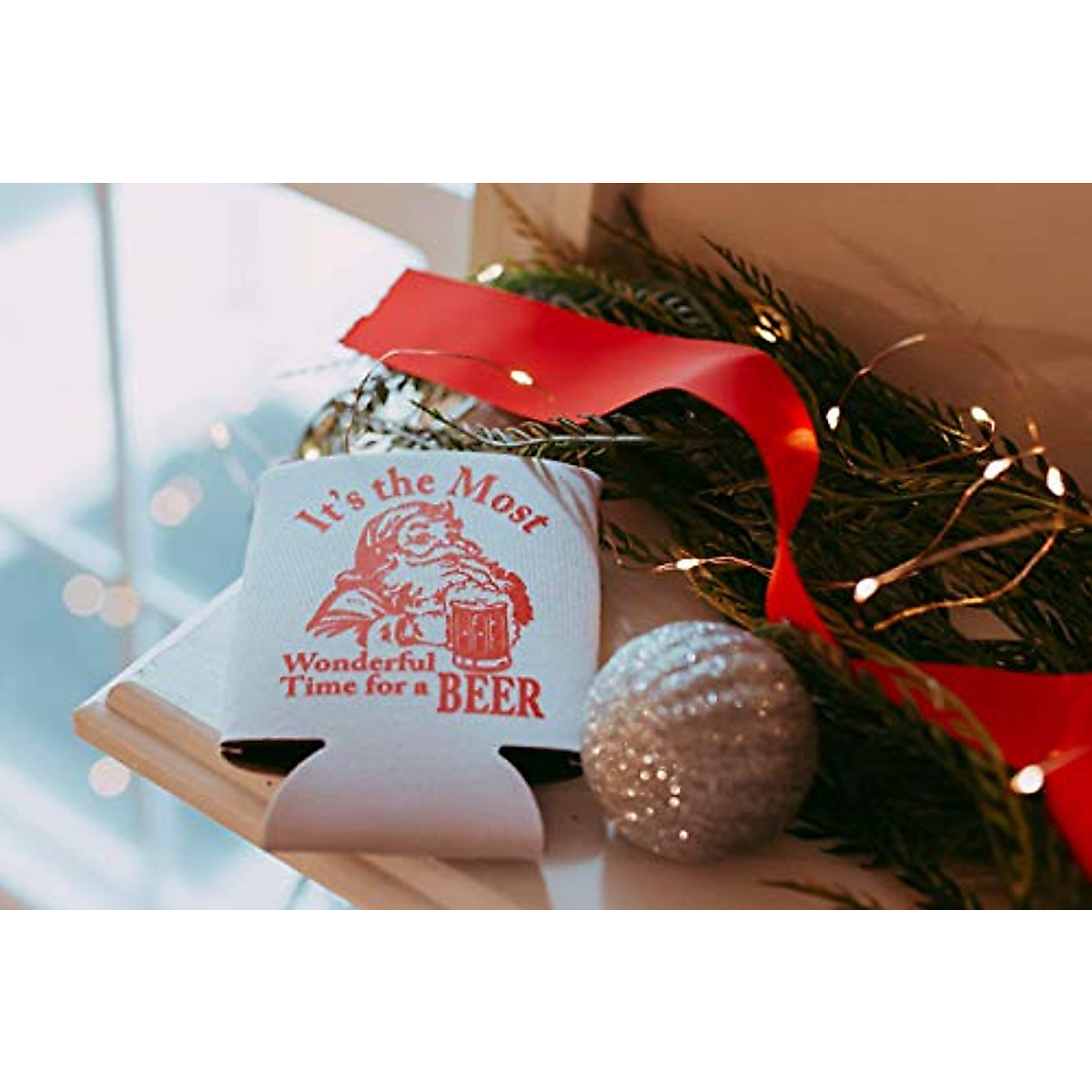 Funny Christmas Stocking Stuffer for Dad Husband Men Santa Beer Lover Gift - Set of 2