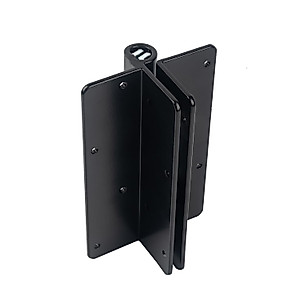 Gudwells Aluminum 5 3/4” Self Closing Metal Safety Gate Hinge for Residential Pool Safety Gate Aluminum Vinyl Iron Wood Gate, Self Closing Force Adjustable Spring Hinges (Sold as a Pair)