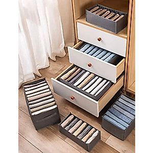 9 grid, Drawer Organizers for Clothing, Clothes Organizer, Wardrobe Clothes Organizer, Clothes Organizer for Folded Clothes, Wardrobe Organizer for Jeans Pants Sweaters T-shirts Underwear