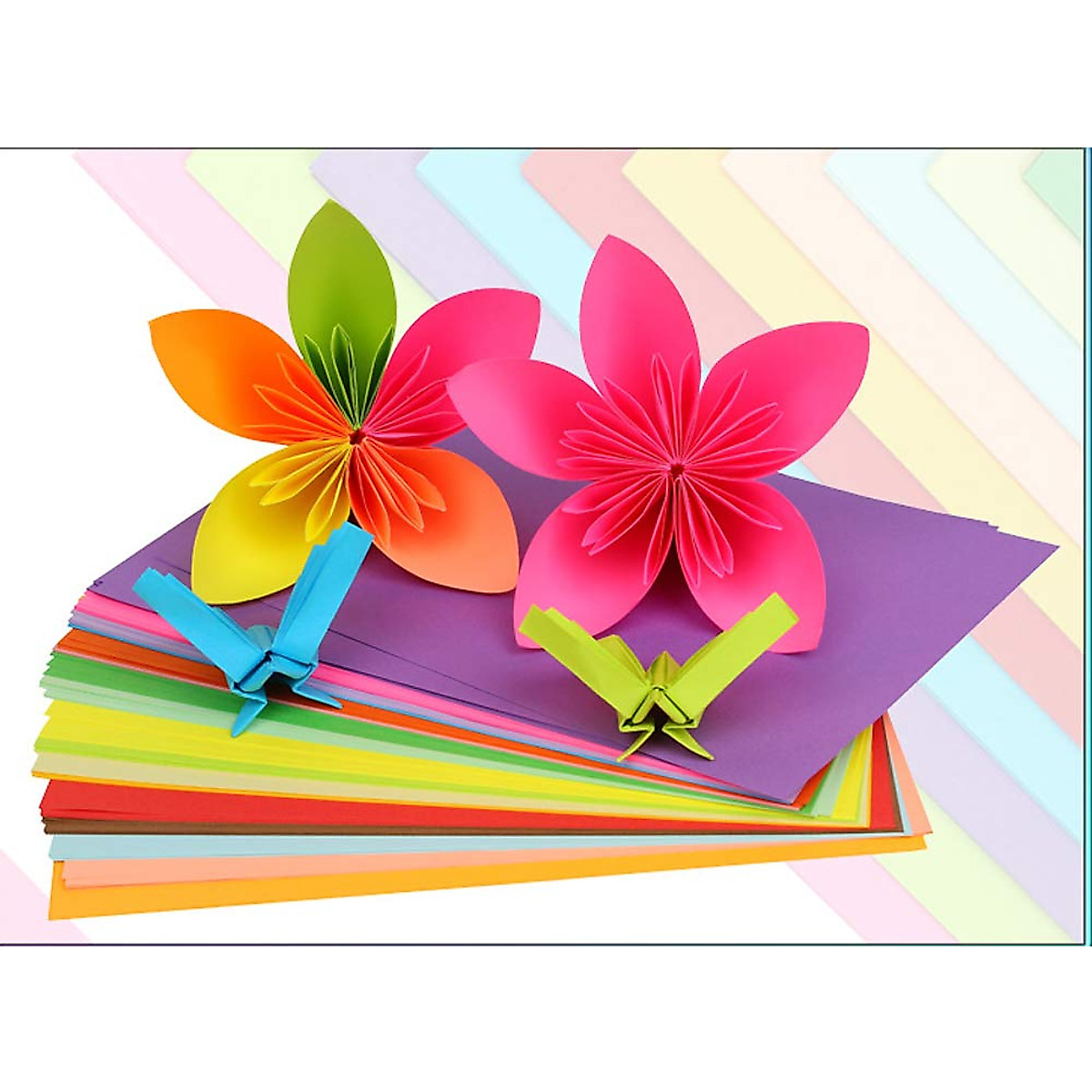 100 Sheets Colored Paper Printing Paper Copy Paper A4 Size Double Sided Lightweight Paper Construction Paper for Office School Statiionary Supply Art