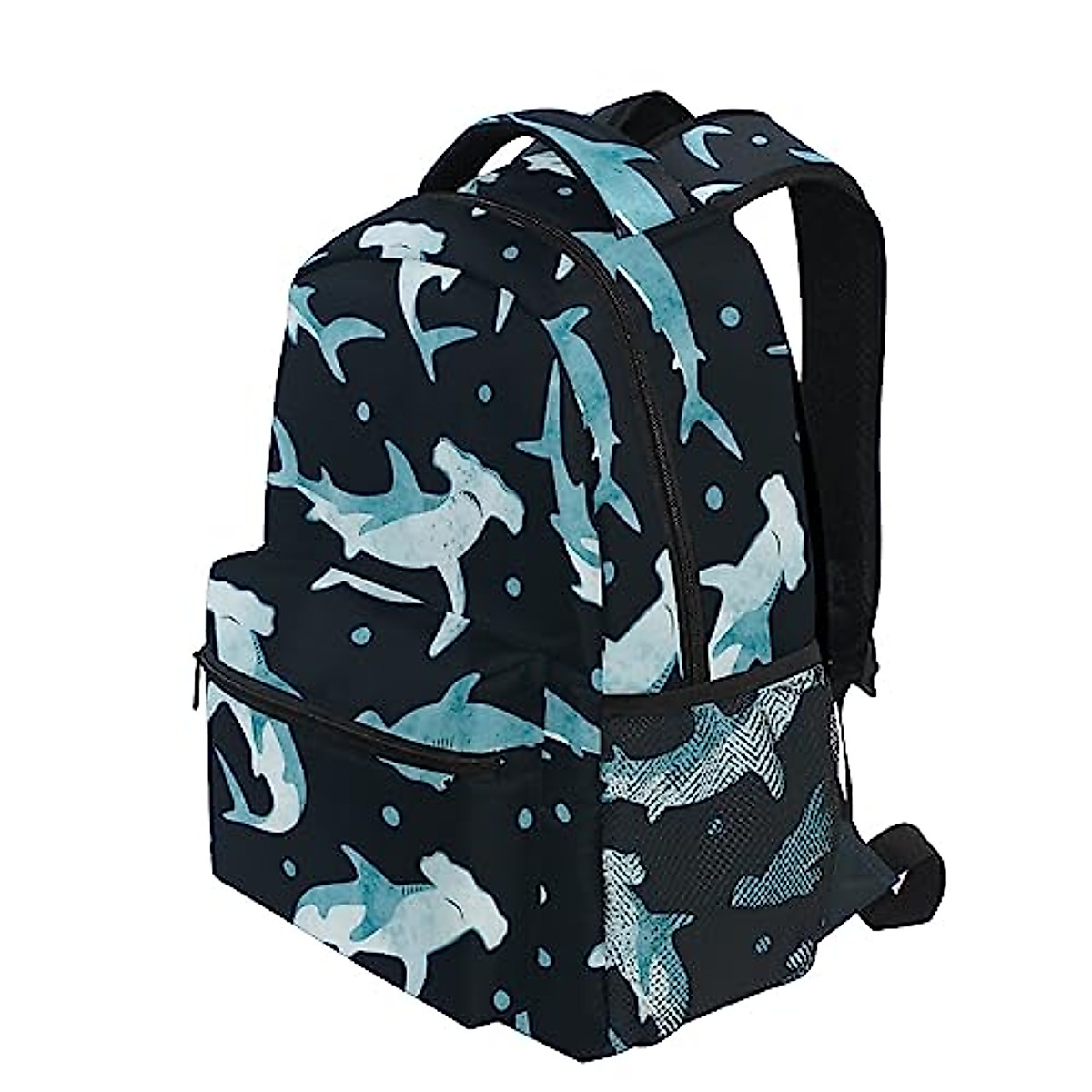 Hwasondy Hammerhead Shark Classic 16 Inch Backpack with Adjustable Padded Shoulder Straps
