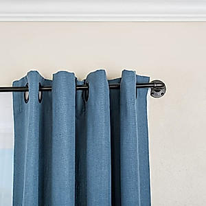 Decopolitan 5/8" Pipe Double Curtain Rod Set, 86 to 128 Inches, Vintage Bronze