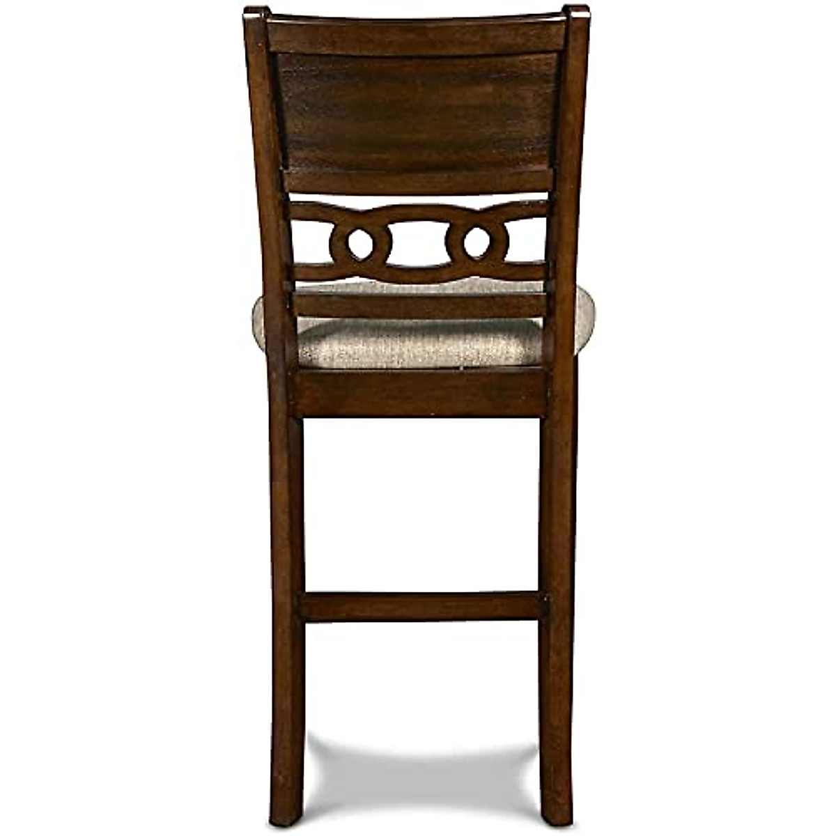 New Classic Furniture Gia 5-Piece Round Counter Height Set with 1 Dining Table and 4 Chairs, 42.25", Cherry