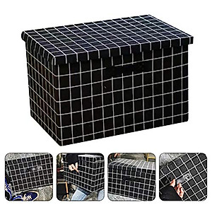 Holibanna Cube Storage Organizer Collapsible Storage Boxes Folding Storage Box Clothing Shoes Storage Basket with Lid Cloth Storage Bins Storage Containers