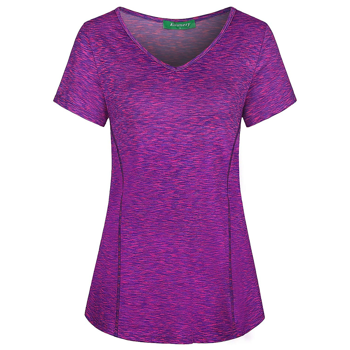 Kimmery Womens Workout Tops for Women Tops for Women Casual Summer Tops Athletic Tops for Women Yoga Tops Summer Shirts Purple Pink XXL