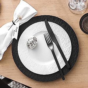 Villeroy & Boch Manufacture Rock Bread & Butter Plate, 6.25 in, Black/Gray