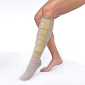 FarrowWrap Classic Legpiece, Tan with Compression Sock, BSN FarrowMed (Regular-Medium)