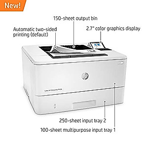 HP LaserJet Enterprise M406dn Monochrome Printer with built-in Ethernet & 2-sided printing (3PZ15A)