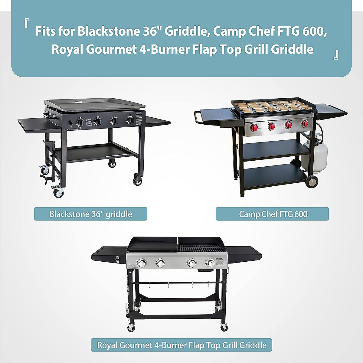 SHINESTAR Griddle Cover for Blackstone 36" Griddle, Griddle Carry Bag for Blackstone 22" Tabletop Griddle Without Hood, Portable Grill Griddle Carry Bag for Travel, Waterproof