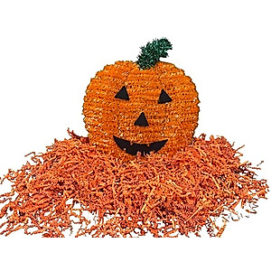 Rupert and Jeoffrey's Trading Co. Crinkle Cut Paper Shred Filler for Gift Baskets (1/2 Lb, Orange)