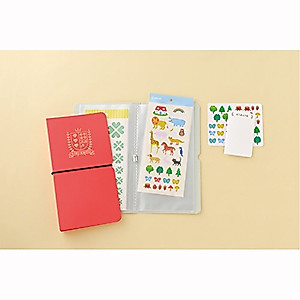 King Jim 2980 Aka Adult Sticker Collection (for Sheet Seals), Red