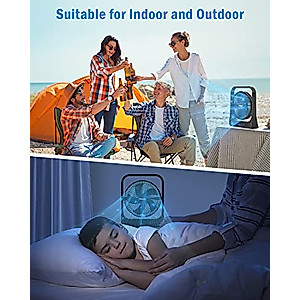 FRIZCOL Portable Fan Rechargeable - 10400mAh Battery Operated Fan(28Hrs work time) - Personal USB Desk Fan - Battery Powered Fan use for Bedroom, Desk, Table, Office, Camping and Outdoor