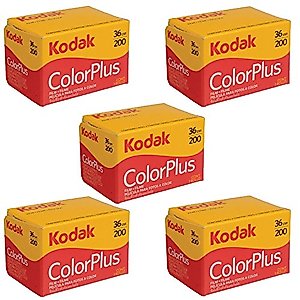 5 Rolls of Kodak colorplus 200 ASA 36 Exposure