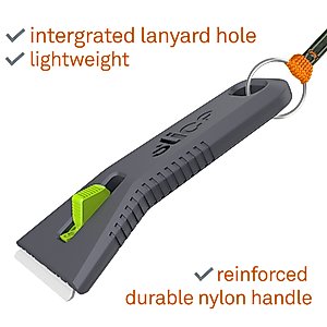 Slice 10593 Regular - Auto-retractable, Utility Scraper, Ceramic Blade Automatically Retracts, Rust Free, Finger Friendly, Soft-Touch Comfort Grips Reduce Strain, 1 Pack