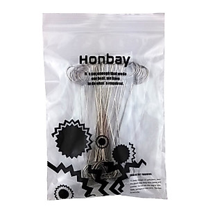 Honbay 30pcs DIY Heart Shape Ring Loop Craft Wire Clip Table Card Note Photo Memo Holder Metal Clamp Clay Cake Decoration Accessories