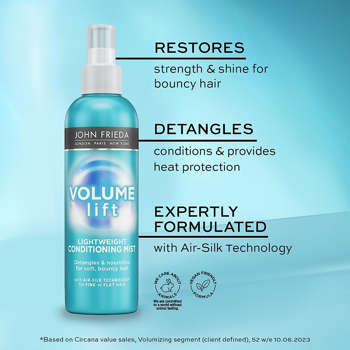 John Frieda Volume Lift Lightweight Conditioning Mist 6.76 Fl Oz