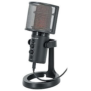 Rockville Rock-Stream PRO Gaming Streaming Recording Dual Pattern USB Microphone