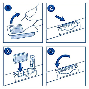 Clorox Stay Fresh Pods - Tropic Breeze Air Freshener and Odor Eliminator for Stay Fresh Toilet Seat, Orange, 4-Piece
