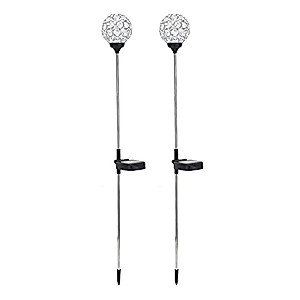 Solar Garden Lights, Ground Plug IP65 Waterproof 78cm/30.71in Height Automatic Lighting Romantic Outdoor Decorative Lights for Homes Porches Fences Terraces