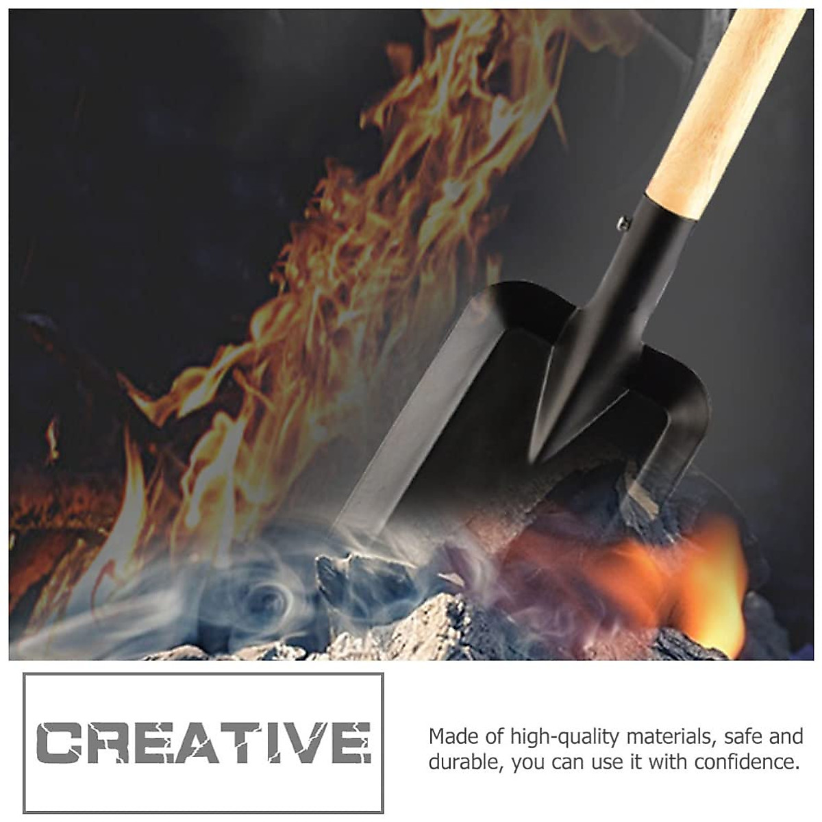 Fireplace Ash Shovel Long Hanging Strap Coal Shovel Coal for Wood Stove Hand Shovel Fire Stove Fireplace Trowel Ash Sweep