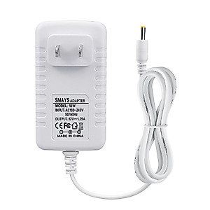 15W Power Cord Replacement for Echo Dot 5th Gen, 4th Gen, 3rd Gen, Dot Kids Edition, Dot with Clock, Pop, White DC Charger Adapter with 5ft Cable