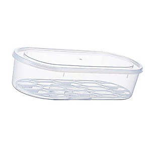 2pcs Food Drain Container for Scallion Garlic Paste Pepper Thickened Durable Container 2pcs Food Fresh-keeping Box Food Grade Safe Container for Ginger Seasoning Condiment