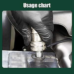 Yumfugu 2 PCS Car Power Terminal Cleaning Brush Washer Set, Stainless Steel Pile Head Brush Positive Negative Fiber Protection Washers, Protection Accessories, for Most Models (Silver & Green & Red)