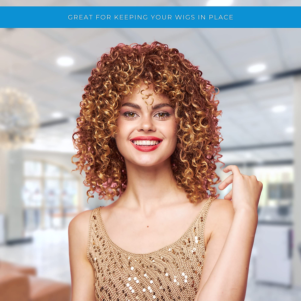 Premium Roll On Body Glue for Skin 1 Pack of Liquid Fashion Tape, Butt Glue for Dancers, 2oz Body Glue for Clothes & Fashion, Sweat Resistant Skin Adhesive, Sock Glue, Wig Glue, Residue Free