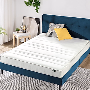 ZINUS 6 Inch Foam and Spring Mattress, Queen, CertiPUR-US Certified Foams, Mattress in A Box, White