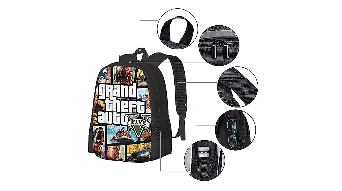 Lightweight 3D Printed GTA V Backpack for Travel