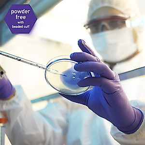 Kimberly-Clark® Safeskin Purple Nitrile Exam Gloves, Large, Purple, Box Of 100