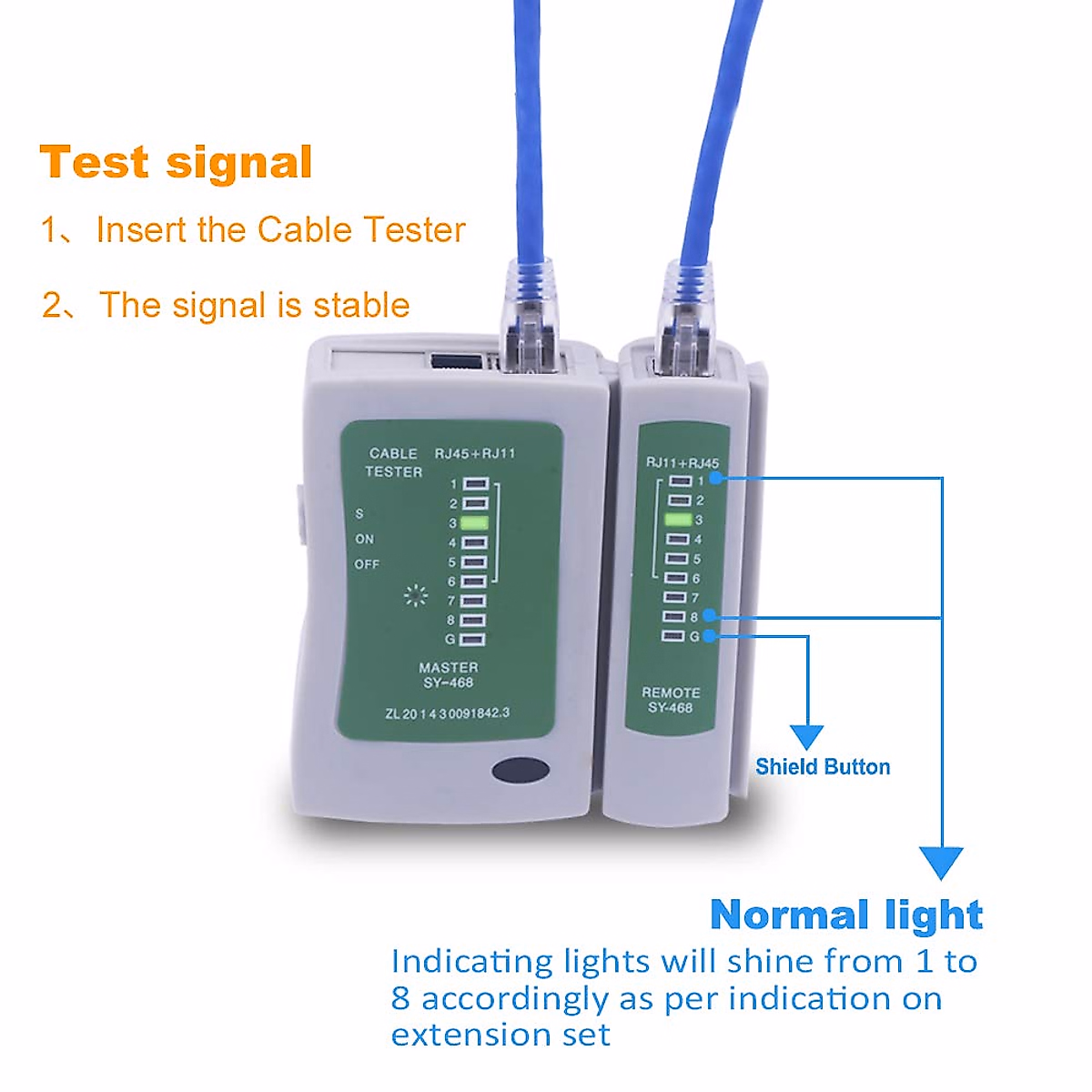 VCE RJ45 Connectors CAT7/CAT6A 30-Pack, Non-Pass-Thru Shielded Modular Plugs for Thick Cable, 3-Prong 50u Gold Plated Ethernet Ends with Strain Relief Boots - Blue