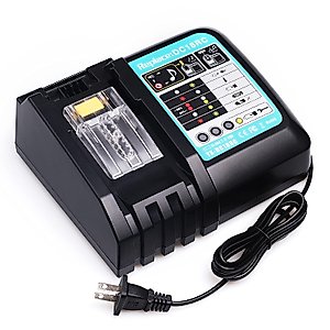 Lilocaja DC18RC 18V 3.0A Rapid Battery Charger for All Makita 14.4V-18V LXT Lithium-Ion Battery BL1860 BL1850 BL1840 BL1830 BL1450 BL1440 BL1430, Replaces for Makita Charger DC18RD DC18RA DC18SF