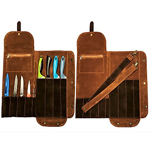 MiM Houston Chef's Knife Roll Chef Knife Bag Knife Bag Backpack (Cross Body) Knife Bag for Chefs Unique Gift For Him Limited Edition