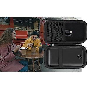 khanka Hard Travel Case Replacement for Anker 347 Power Bank (PowerCore 40K), 40,000mAh Battery Pack, Case Only (Black)