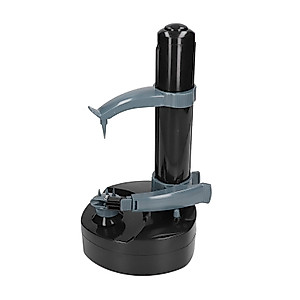 Fruit Peeling Machine Cutter, Humanized Multifunction Potato Vegetable Spiralizer Flexible for Fruit for Kitchen(Black)