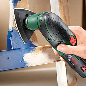 Bosch Home and Garden 2607019500 25 Delta Sanding Sheets Mixed, 60-240 Grit, Red