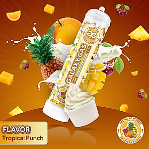 Galaxy Gas Tropical Punch Flavored Whipped Cream Dispenser, 1L Nitrous Oxide Cylinder