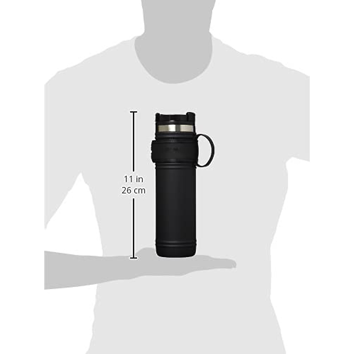 Stanley The Quadvac NeverLeak Mug, Foundry Black, 590 Milliliters