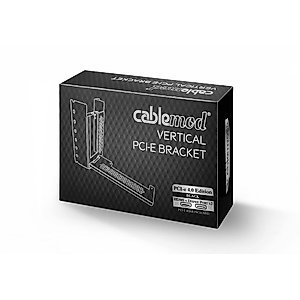 CableMod Vertical PCI-e Bracket PCI-e 4.0 Edition (Black, HDMI + DisplayPort)