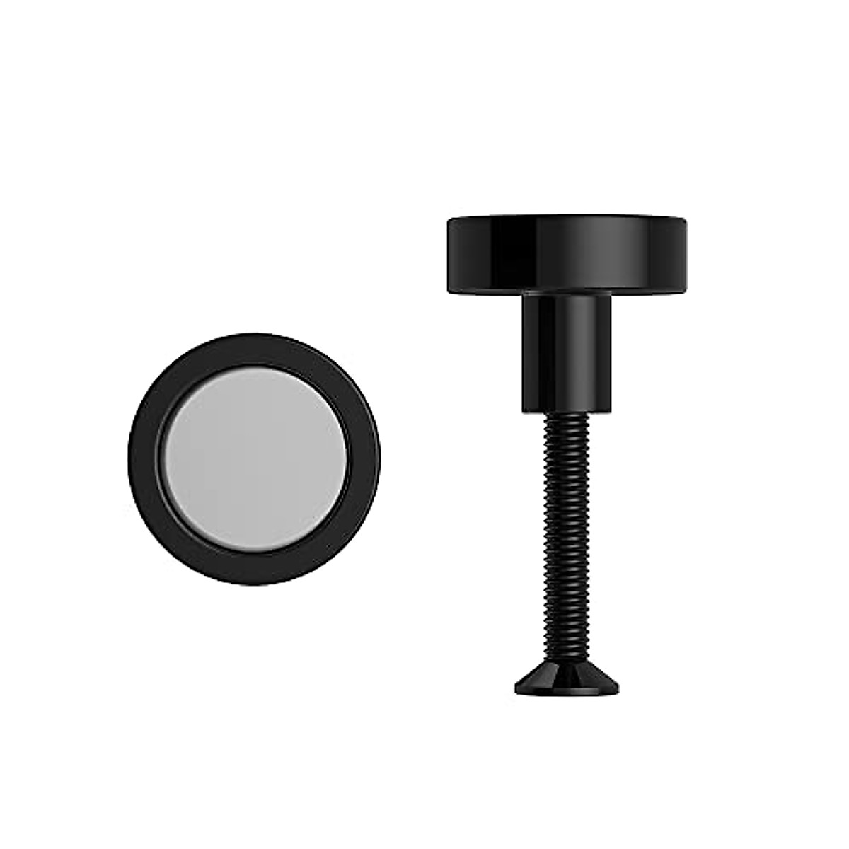 MMJKU M4 Magnetic Screw Set Computer PC Cooling Fan Mounting Screws Kit for 25mm Thickness Cooler Fans Installation with Steel Metal DIY Computer Case, Server Chassis, Mining Machine, 4pcs Black