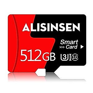 512GB Micro sd Card Class 10 Memory Card with SD Card Adapter, Compatible for Computer Camera and Smartphone Memory Card (512GB)