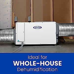 AprilAire E100 Pro 100-Pint Whole-House Dehumidifier + Model 76 Wall Mount Dehumidifier Control, Commercial-Grade Whole-Home Dehumidifier for Basement, Crawlspace, or Whole House up to 5,500 sq. ft.