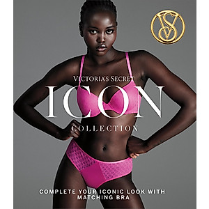 Victoria's Secret Very Sexy Icon Thong Panty, G String Underwear for Women, Fuchsia Frenzy, XL