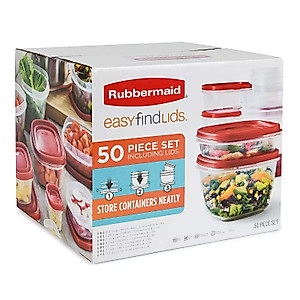 Rubbermaid EasyFind Lids Food Storage Set - 48 Pieces